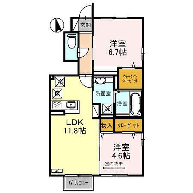 【ホームズ】ソレイユ西荒屋[2LDK/賃料7.3万円/1階/55.27㎡]。賃貸アパート住宅情報
