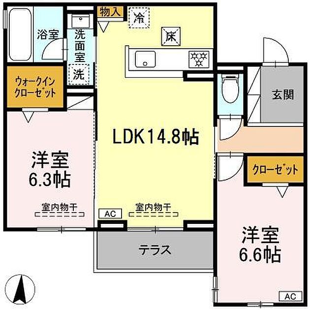 【ホームズ】でお部屋探し！静岡県静岡市葵区安東1丁目21-25[2LDK/賃料12.3万円/63.93㎡]。賃貸アパート住宅情報(物件番号:3700303-0013139、取扱い不動産会社 ...