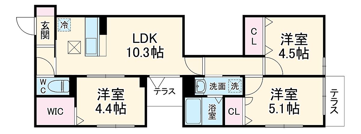 【ホームズ】でお部屋探し！（仮）D-ROOM西瑞江II 2階/203[3LDK/賃料17.6万円/58.19㎡]賃貸アパート住宅情報(物件番号:3701043-0304069、取扱い不動産会社 ...
